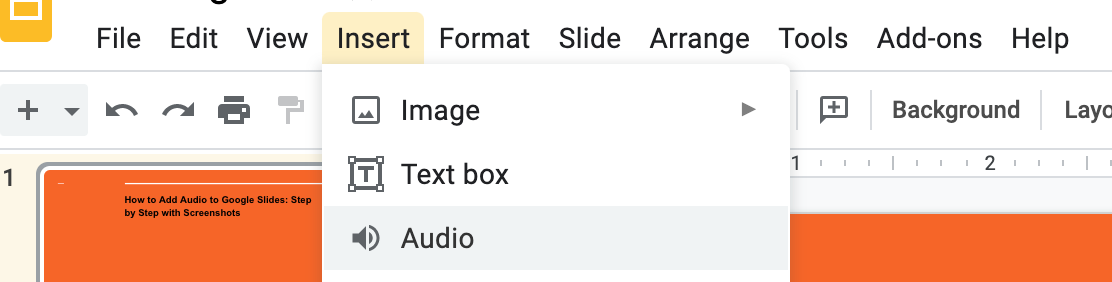 How to Add Audio to Google Slides: Step by Step with Screenshots