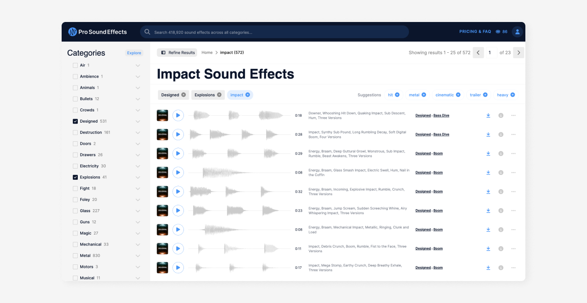 Now in Beta: Introducing the New Pro Sound Effects Experience