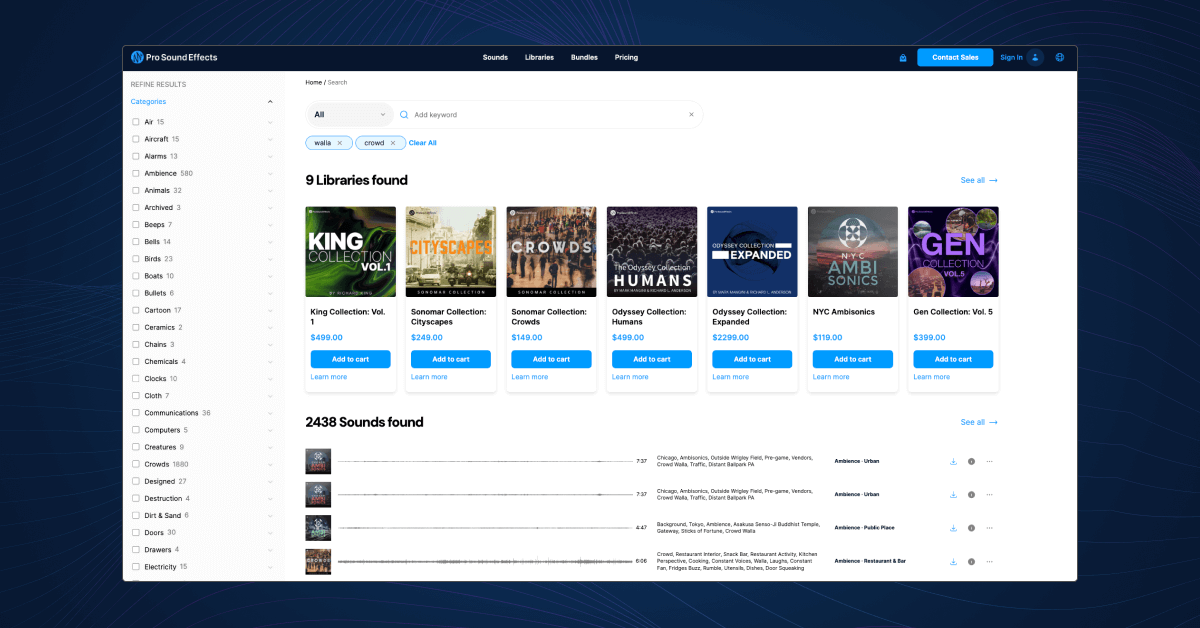 Introducing the New Pro Sound Effects Website